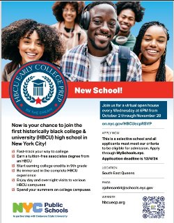 HBCU Early College Prep Virtual Open House (South East Queens) | IS 238 ...